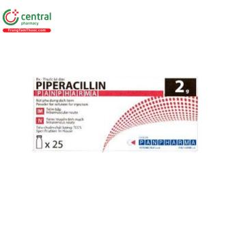Thuốc kháng sinh Piperacillin Panpharma 2g điều trị nhiễm trùng nặng