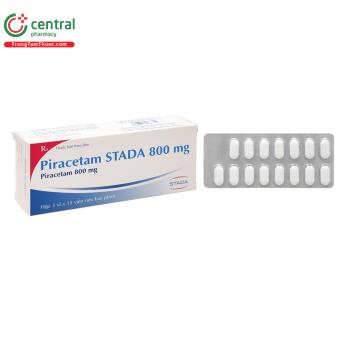 Thuốc Piracetam Stada 800mg điều trị chóng mặt, nhức đầu, nghiện rượu