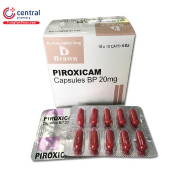 [CHÍNH HÃNG] Thuốc Piroxicam Capsules BP 20mg Brawn giảm đau hiệu quả
