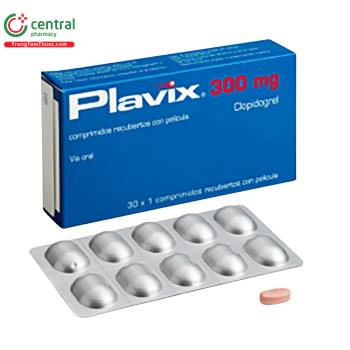Thuốc Plavix 300mg dự phòng biến cố huyết khối do xơ vữa động mạch