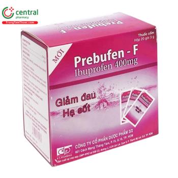 Thuốc Prebufen-F 400mg hạ sốt ở trẻ em, chống đau, viêm nhẹ và vừa