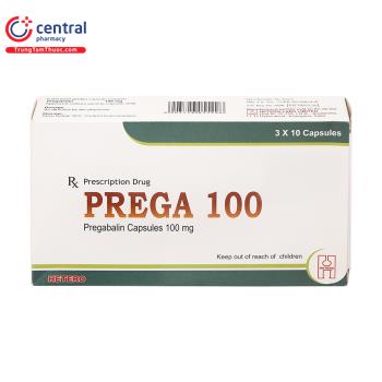 [CHÍNH HÃNG] Thuốc Prega 100 điều trị đau dây thần kinh hiệu quả