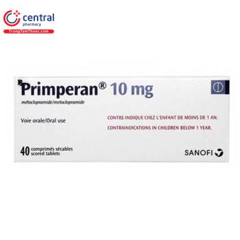 [CHÍNH HÃNG] Thuốc Primperan 10mg - Thuốc chống buồn nôn hiệu quả