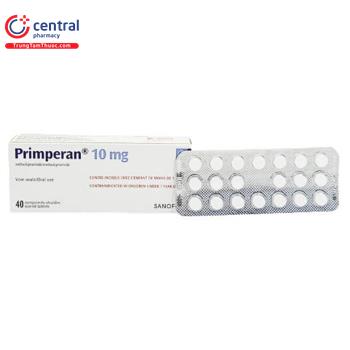 [CHÍNH HÃNG] Thuốc Primperan 10mg - Thuốc chống buồn nôn hiệu quả