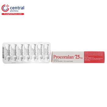 [CHÍNH HÃNG] Thuốc Procoralan 7.5mg điều trị chứng đau thắt ngực