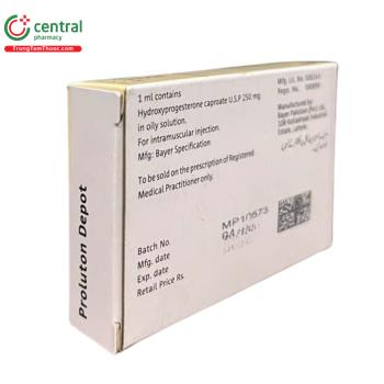 Thuốc tiêm Proluton Depot 250mg Bayer - Dưỡng thai, ngăn ngừa sinh non
