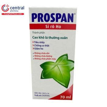 [CHÍNH HÃNG] Thuốc Prospan 70ml - Tiêu nhầy, chống co thắt, giảm ho