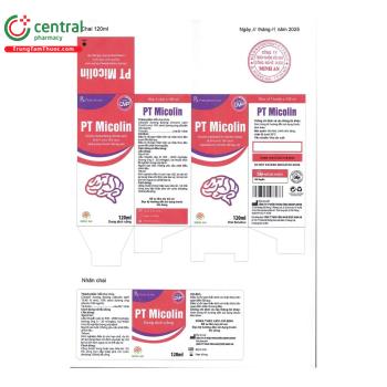 Thuốc PT Micolin 100mg/ml - Điều trị rối loạn thần kinh và nhận thức