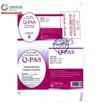 Thuốc Q-Pas - Điều trị bệnh lao đa kháng thuốc hiệu quả cao