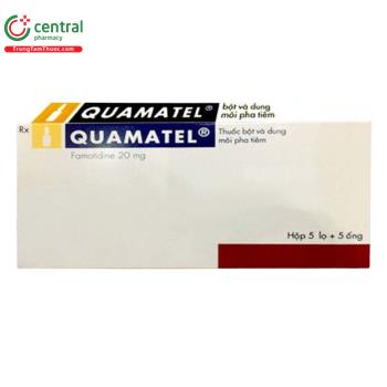 Thuốc Quamatel 20mg điều trị trào ngược acid từ dạ dày lên thực quản