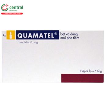 Thuốc Quamatel 20mg điều trị trào ngược acid từ dạ dày lên thực quản
