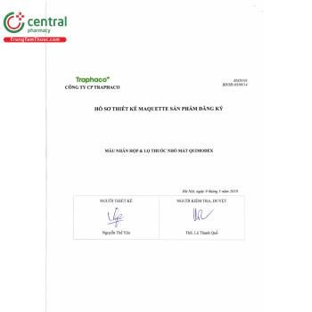 Thuốc Quimodex 5ml - Điều trị những trường hợp nhiễm khuẩn ở mắt