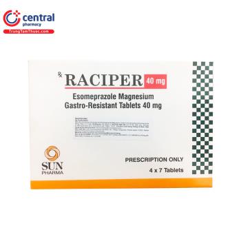 [CHÍNH HÃNG] Thuốc Raciper 40mg điều trị viêm loét dạ dày tá tràng