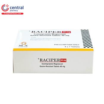 [CHÍNH HÃNG] Thuốc Raciper 40mg điều trị viêm loét dạ dày tá tràng
