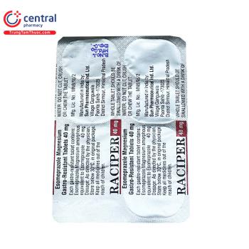 [CHÍNH HÃNG] Thuốc Raciper 40mg điều trị viêm loét dạ dày tá tràng