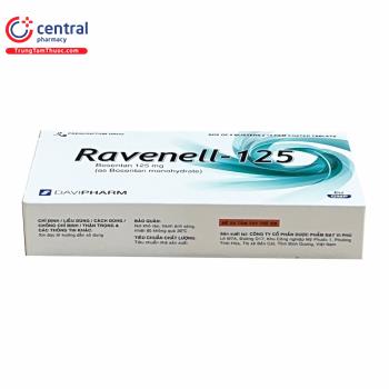 [CHÍNH HÃNG] Thuốc Ravenell-125 điều trị tăng áp lực động mạch phổi