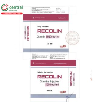 Thuốc Recolin 1000mg/4ml điều trị cho bệnh nhân bị rối loạn nhận thức