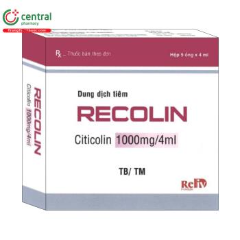 Thuốc Recolin 1000mg/4ml điều trị cho bệnh nhân bị rối loạn nhận thức