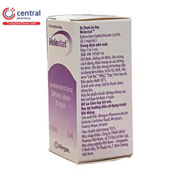 Thuốc Relestat - điều trị ngứa mắt do viêm kết mạc dị ứng