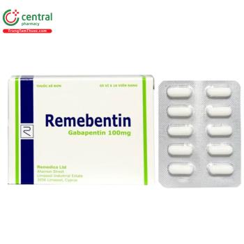 Thuốc Remebentin 100 điều trị bệnh động kinh, đau dây thần kinh