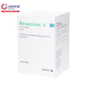 [CHÍNH HÃNG] Thuốc Resonium A Sanofi - Thuốc điều trị tăng kali máu