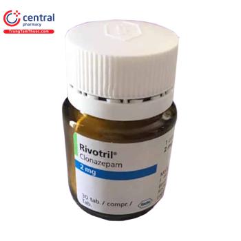 Thuốc Rivotril 2mg Roche (lọ 30 viên) điều trĩ co giật và hoảng sợ
