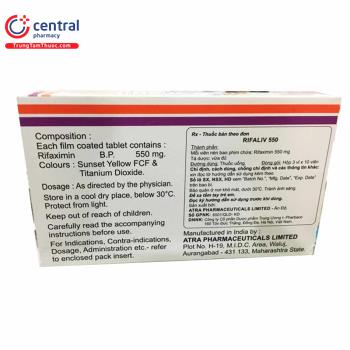 [CHÍNH HÃNG] Thuốc Rifaliv - 550 điều trị hội chứng ruột kích thích