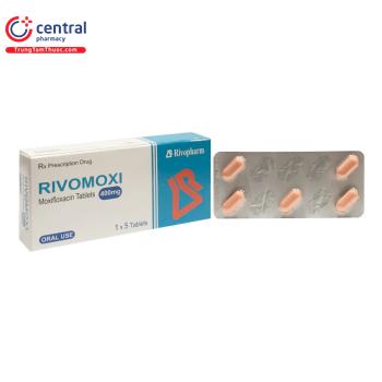 [CHÍNH HÃNG] Thuốc Rivomoxi 400mg điều trị viêm phổi, viêm xoang