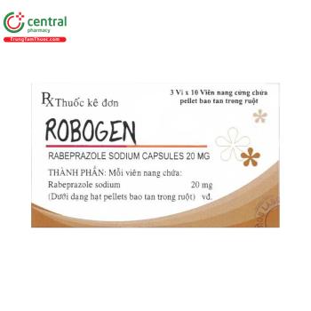 Thuốc Robogen 20mg điều trị loét dạ dày tiến triển, loét tá tràng
