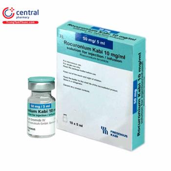[CHÍNH HÃNG] Thuốc Rocuronium Kabi 50mg/5ml - Thuốc gây mê toàn thân