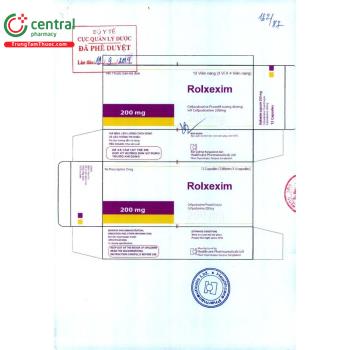 Thuốc Rolxexim 200mg - Kháng sinh điều trị nhiễm khuẩn