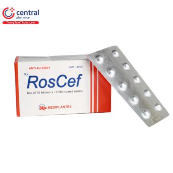[CHÍNH HÃNG] Thuốc Roscef 10mg - Điều trị dị ứng hiệu quả