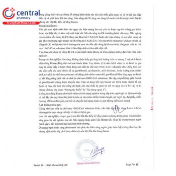 [CHÍNH HÃNG] Thuốc Rostat-10điều trị tăng cholesterol máu hiệu quả