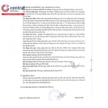 [CHÍNH HÃNG] Thuốc Rostat-10điều trị tăng cholesterol máu hiệu quả