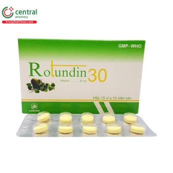 Thuốc Rotundin 30mg giảm lo âu, căng thẳng, cải thiện cho giấc ngủ sâu
