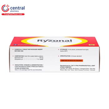 [CHÍNH HÃNG] Thuốc Ryzonal 50mg - Điều trị co cứng cơ khớp