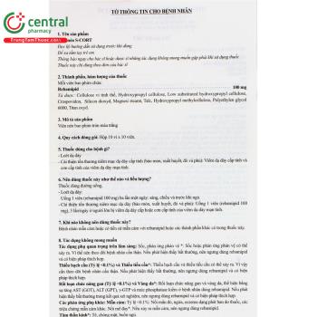 Thuốc S-Cort Tablet 100mg điều trị loét dạ dày, tổn thương niêm mạc dạ dày