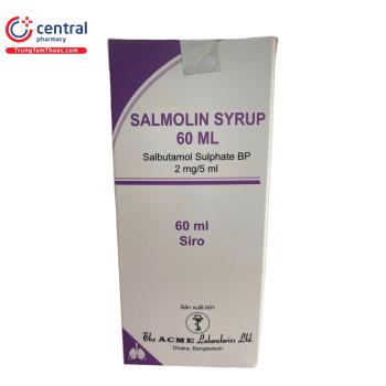 [CHÍNH HÃNG] Thuốc Salmolin Syrup 60ml điều trị hen phế quản