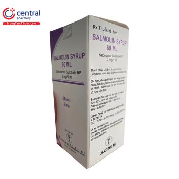 [CHÍNH HÃNG] Thuốc Salmolin Syrup 60ml điều trị hen phế quản