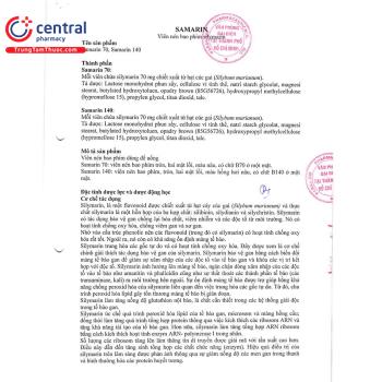 [CHÍNH HÃNG] Thuốc Samarin 140 điều trị bệnh về gan hiệu quả