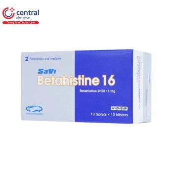 [CHÍNH HÃNG] Thuốc Savi Betahistine 16 - Thuốc điều trị chóng mặt