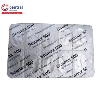 Thuốc Scanax 500 (Ciprofloxacin 500mg) điều trị bệnh nhiễm khuẩn nặng