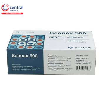 Thuốc Scanax 500 (Ciprofloxacin 500mg) điều trị bệnh nhiễm khuẩn nặng