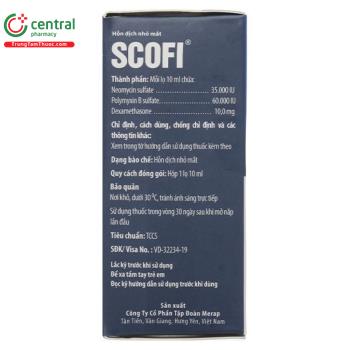 Thuốc Scofi 10ml - Hỗn dịch nhỏ mắt điều trị các tình trạng viêm mắt