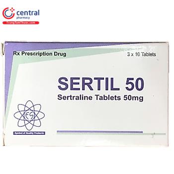 [CHÍNH HÃNG] Thuốc Sertil 50 - Thuốc cho người bệnh trầm cảm