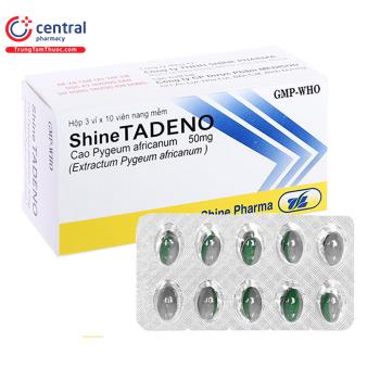 Thuốc Shine TADENO hỗ trợ điều trị rối loạn tiền liệt tuyến.