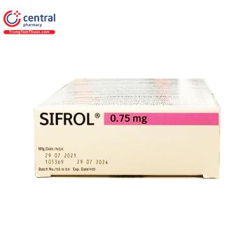 [CHÍNH HÃNG] Thuốc Sifrol 0,75mg chứa Pramipexol điều trị Parkinson