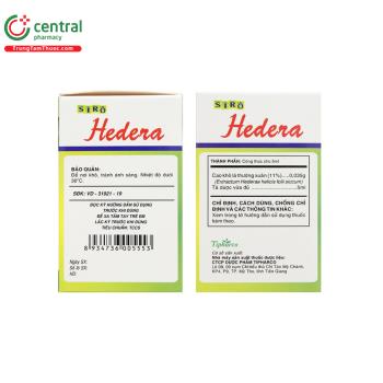 Siro Cao khô lá thường xuân Hedera Tipharco điều trị viêm đường hô hấp