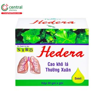 Siro Cao khô lá thường xuân Hedera Tipharco điều trị viêm đường hô hấp