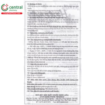 Siro Cao khô lá thường xuân Hedera Tipharco điều trị viêm đường hô hấp